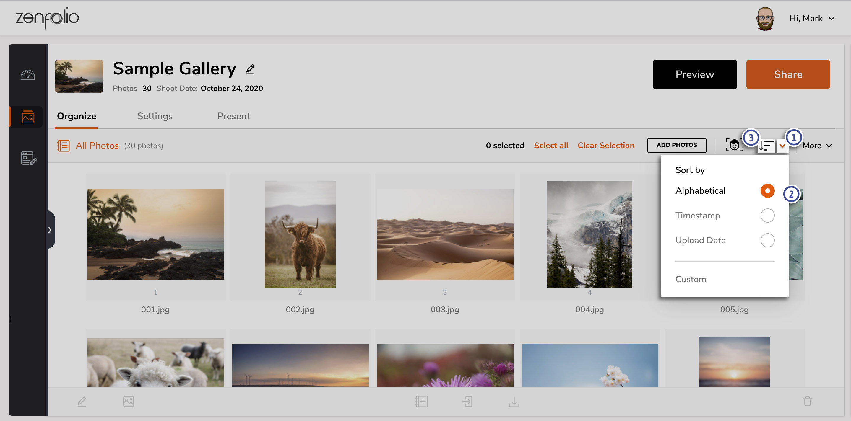 Managing and Uploading Galleries – Zenfolio