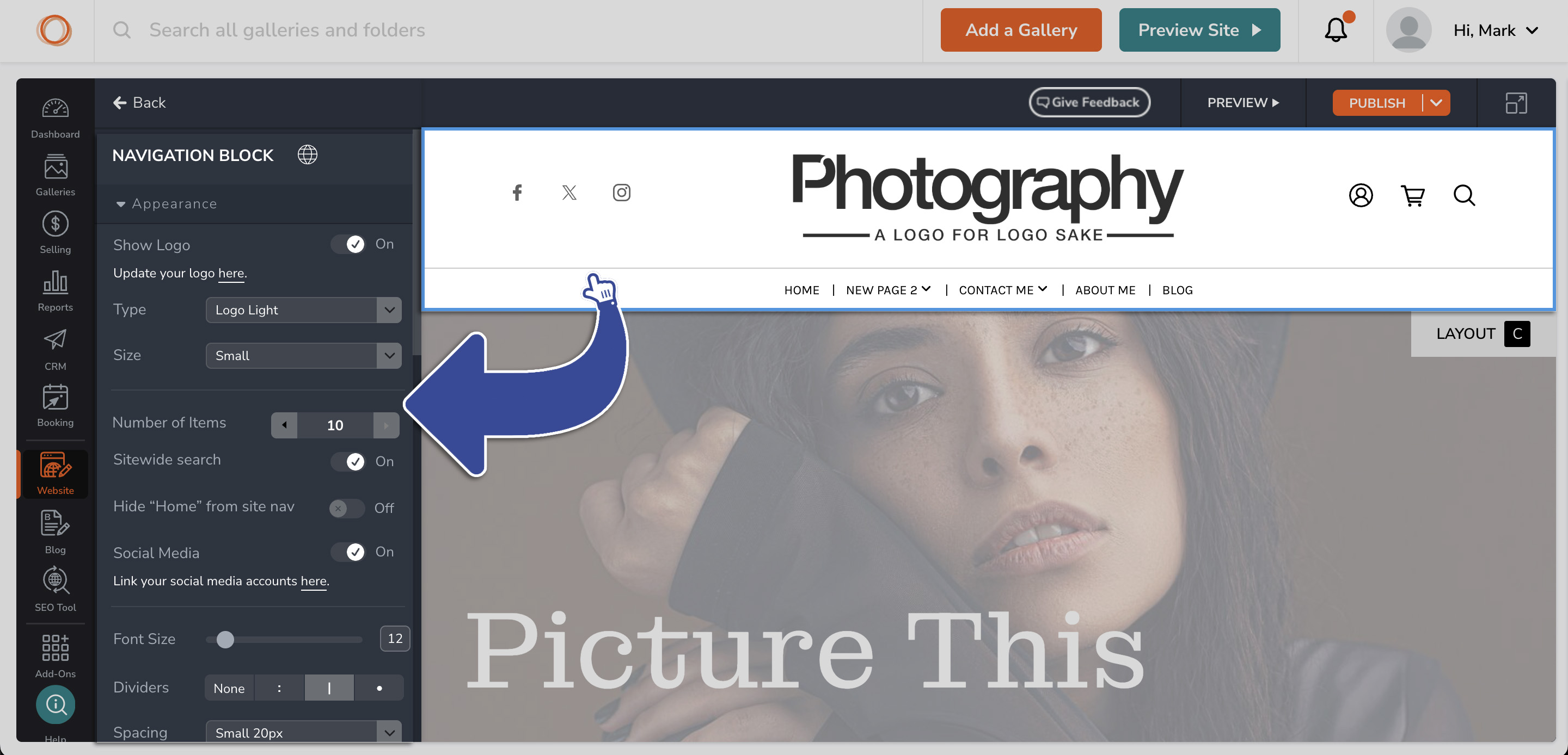 Adding New Pages To Your Website – Zenfolio