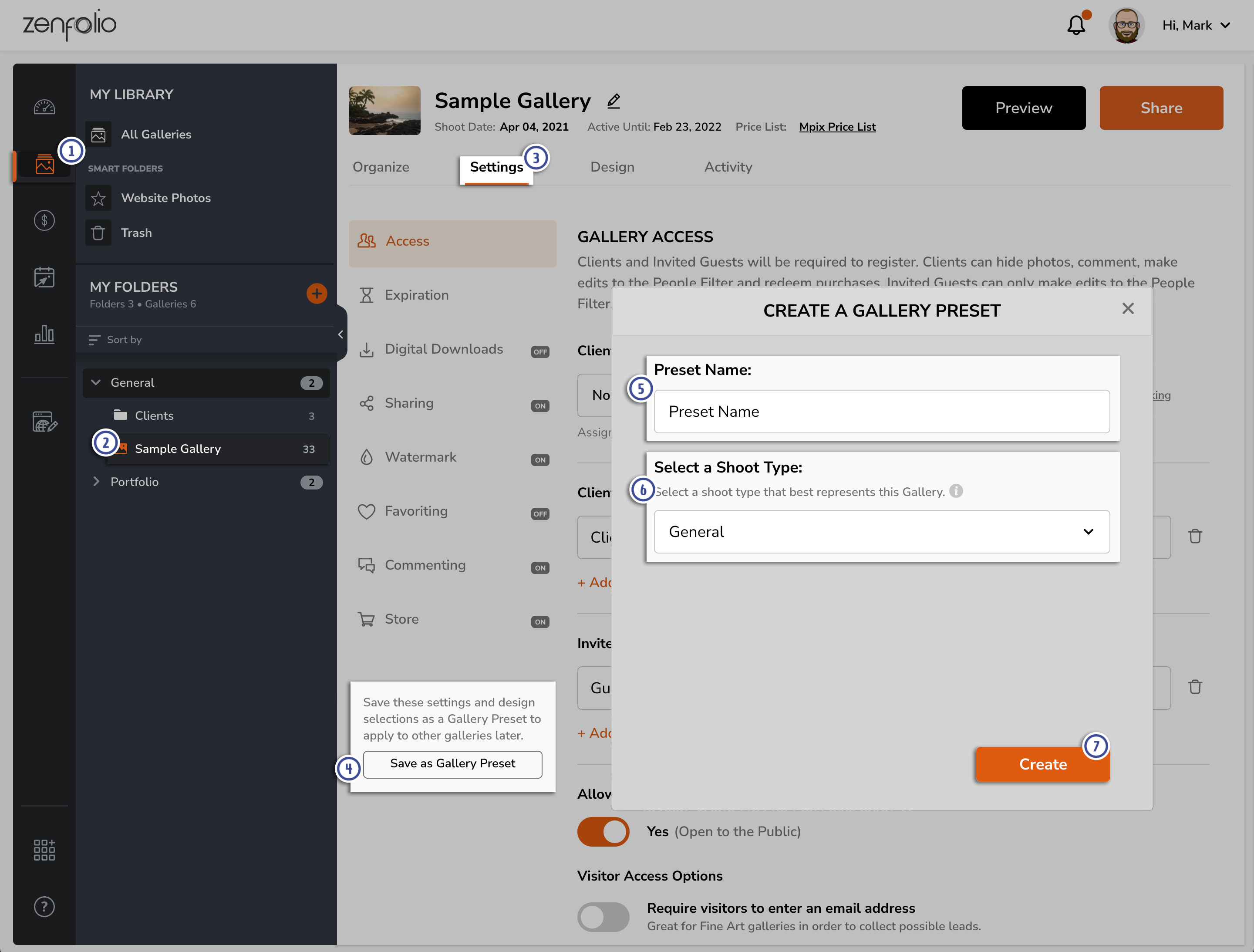 Managing and Uploading Galleries – Zenfolio
