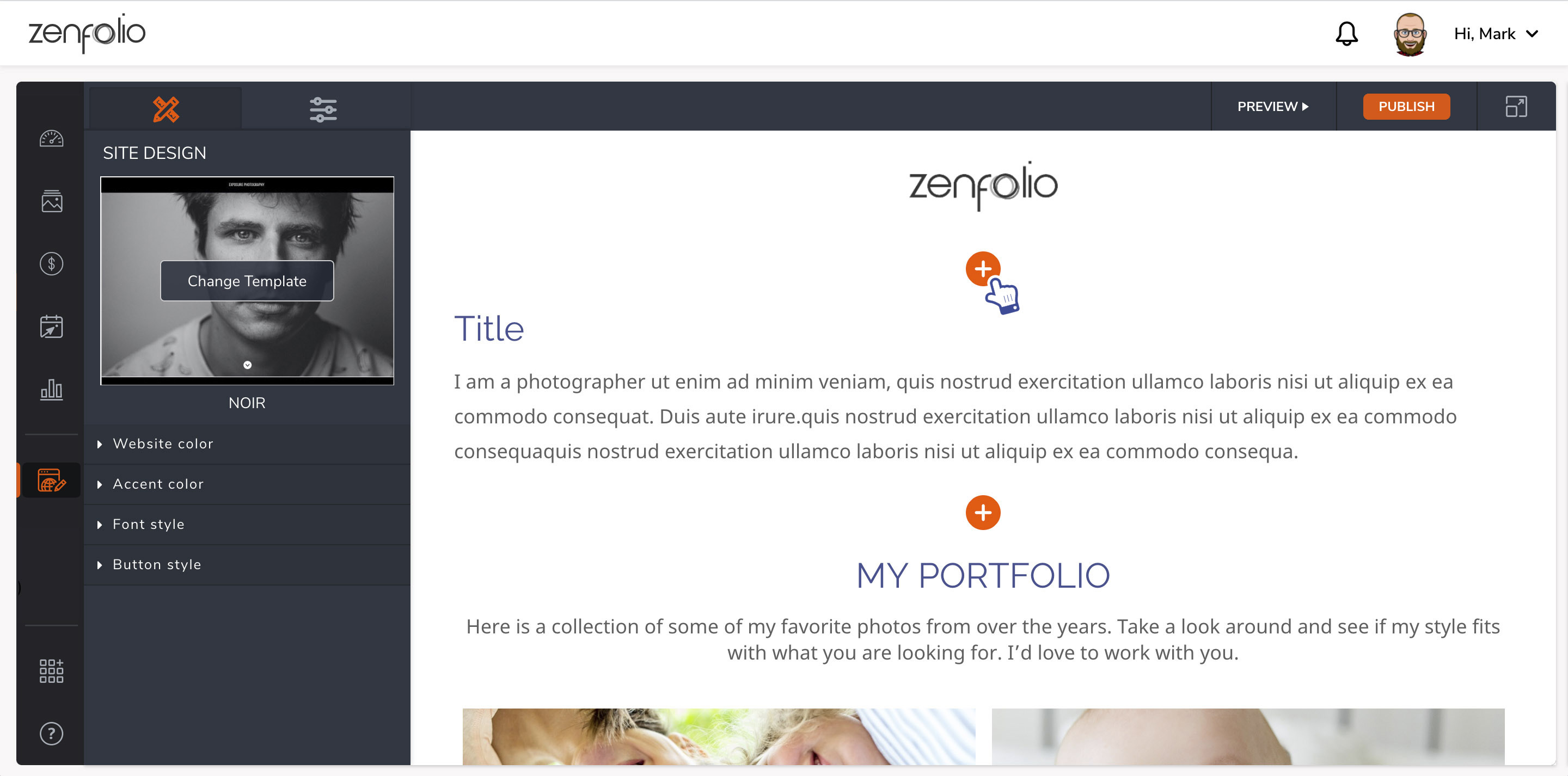 Customizing Your Website – Zenfolio