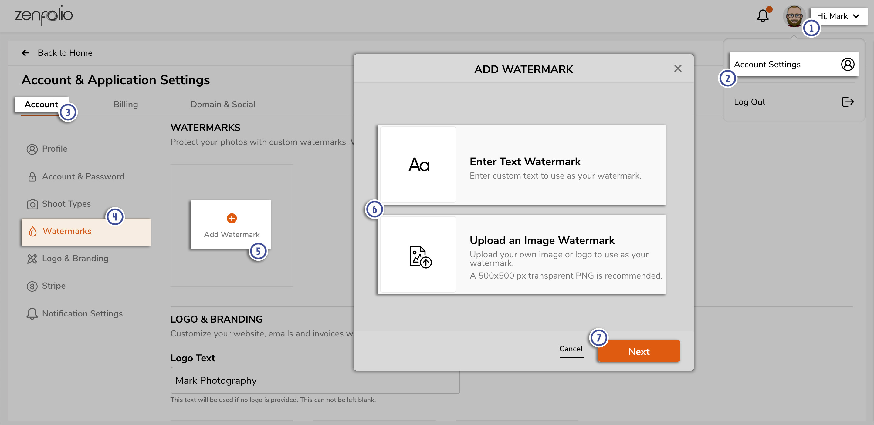 Branding Your Site - Logos, Watermarks, and Favicons – Zenfolio