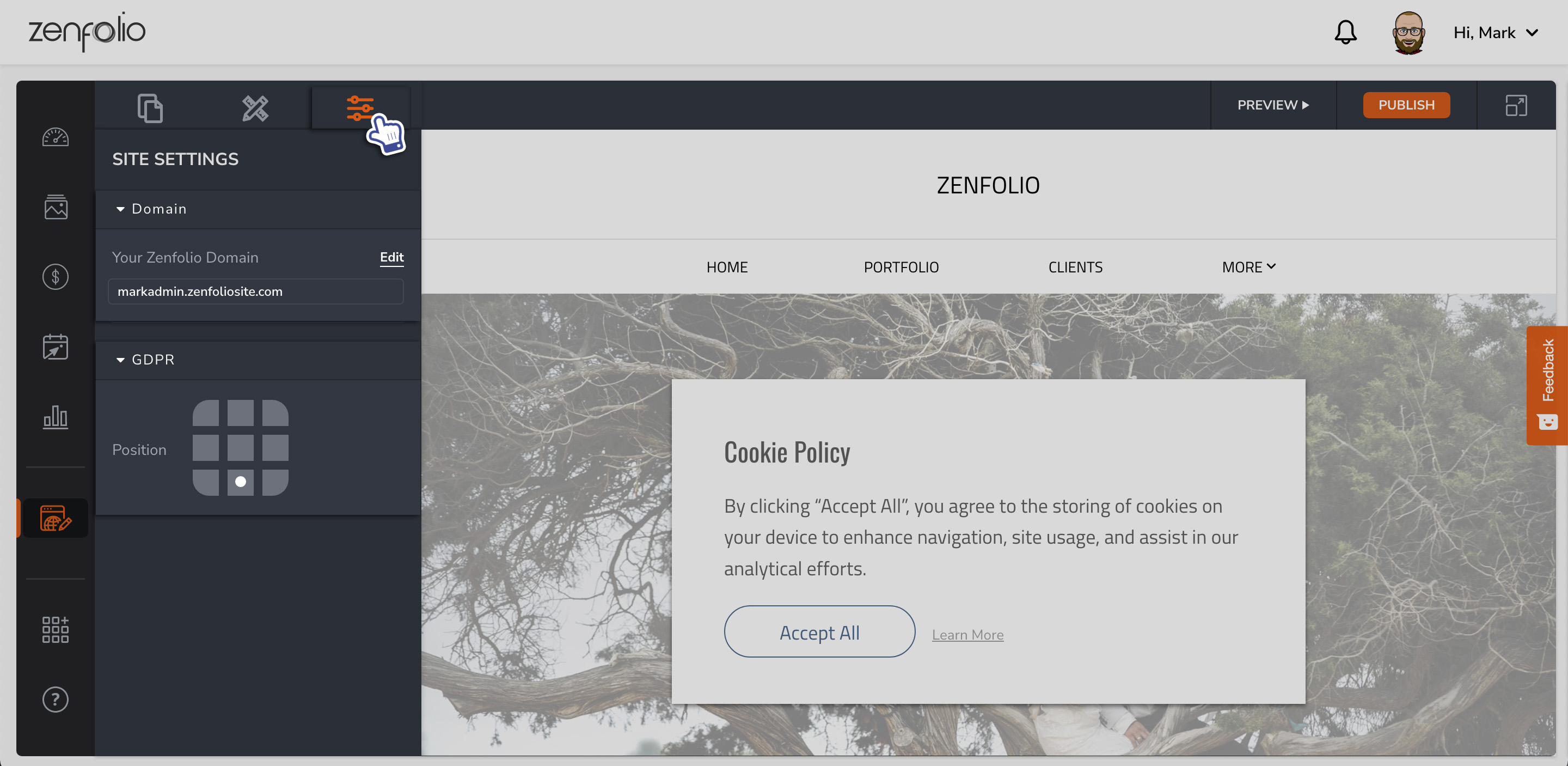Customizing Your Website – Zenfolio