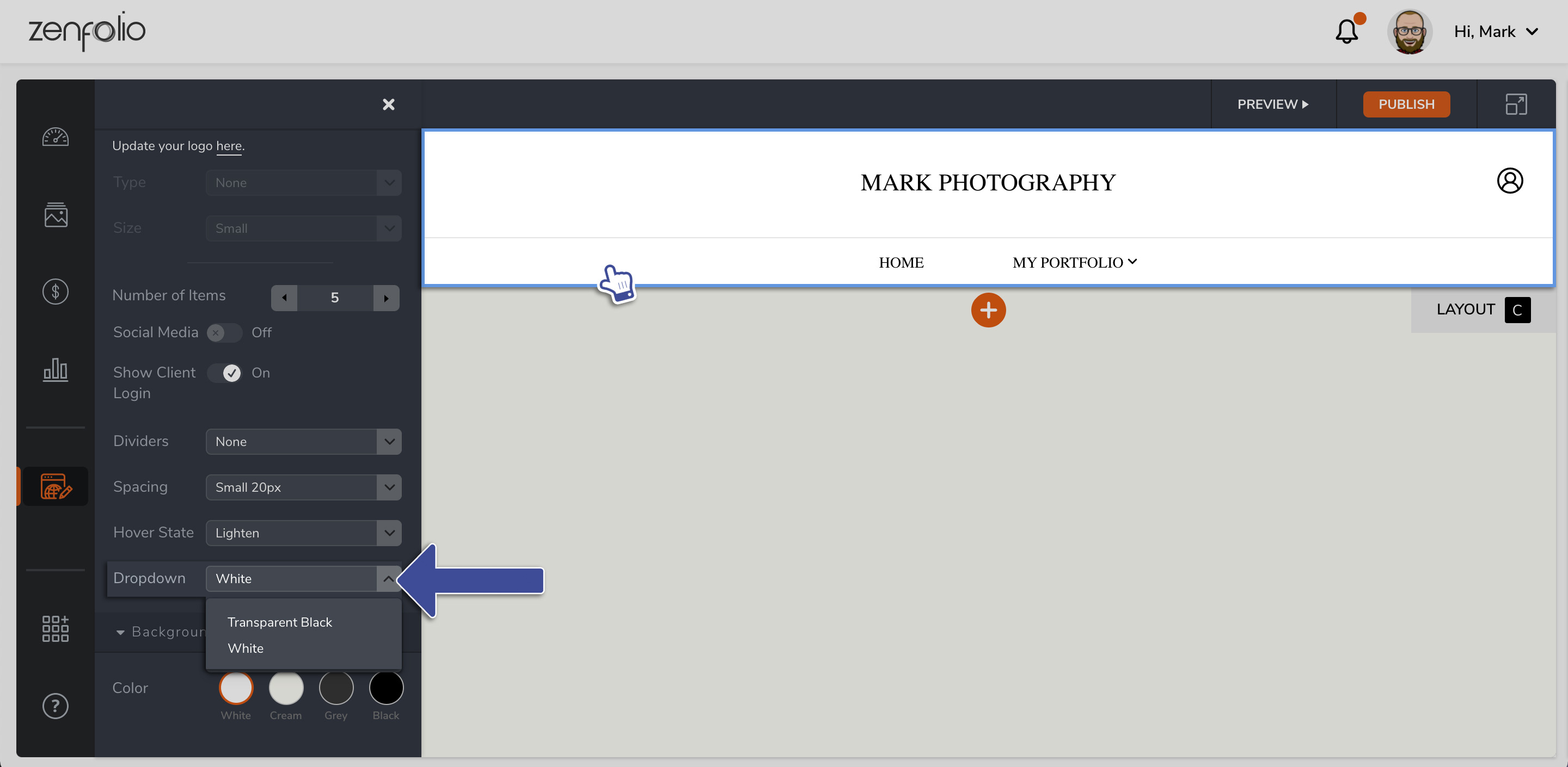 Using Sub-Pages to Create Dropdown Menus – Zenfolio