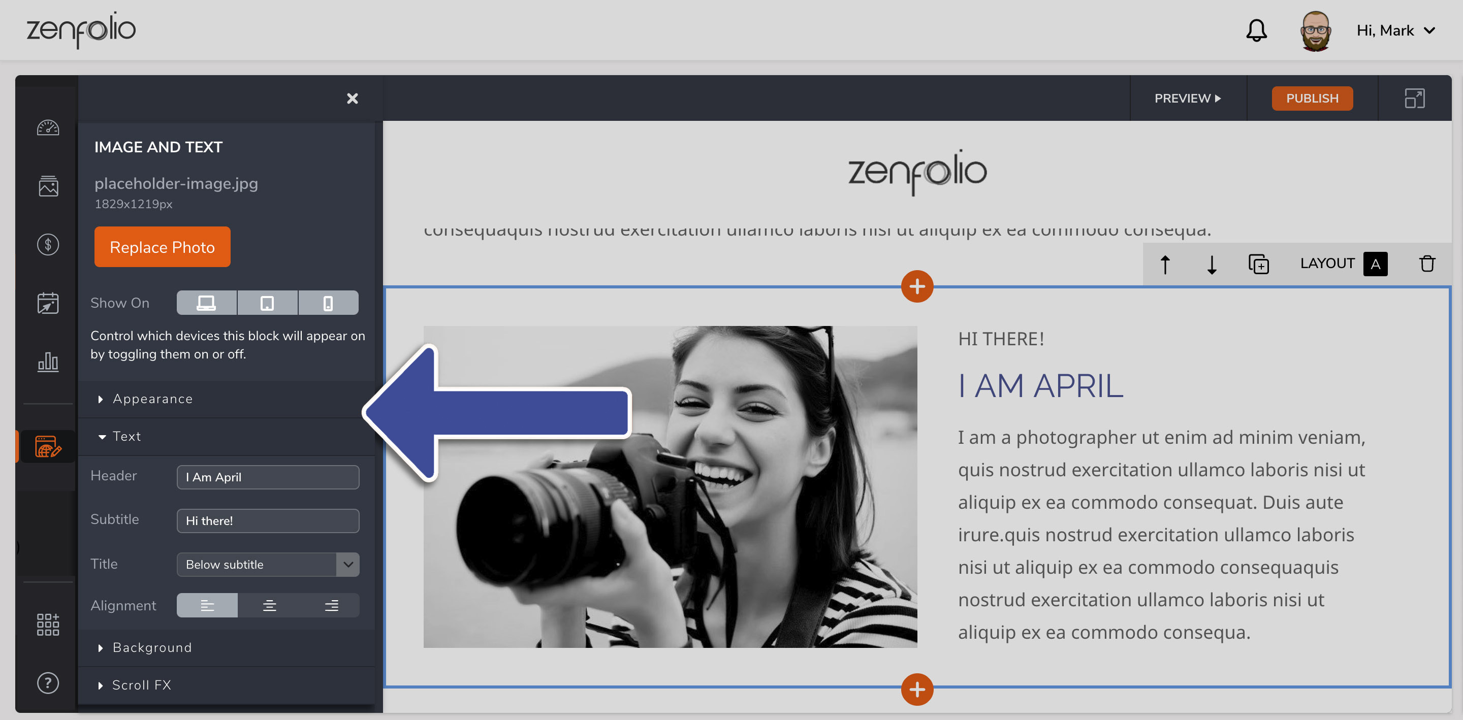 Customizing Your Website – Zenfolio